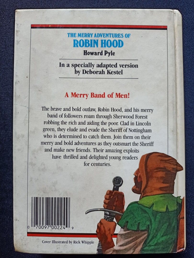 BOOK The Merry Adventures Of Robin Hood, Hobbies & Toys, Books ...