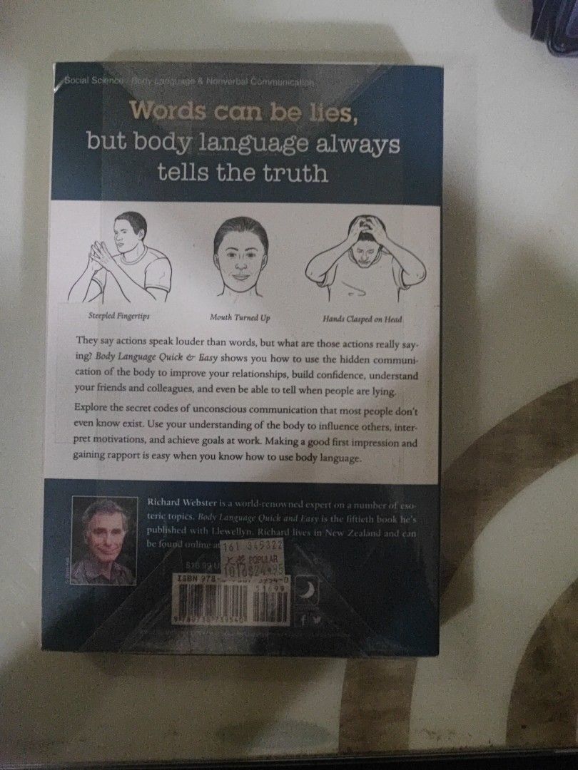 BOOKS: NON-FICTION: Body Language Quick & Easy by Richard Webster ...