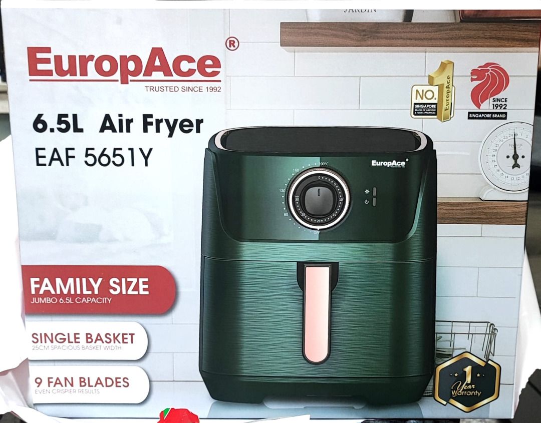 BRAND NEW EUROPACE 6.5L AIR FRYER XL EAF 5651Y (EMERALD GREEN) AIRFRYER ...