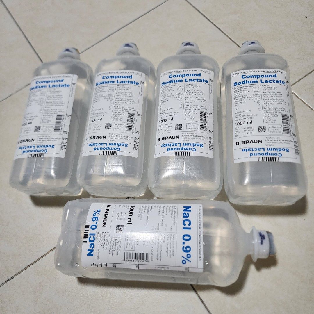braun Compound Sodium Lactate IV drip dogs cats ckd kidney, Health ...