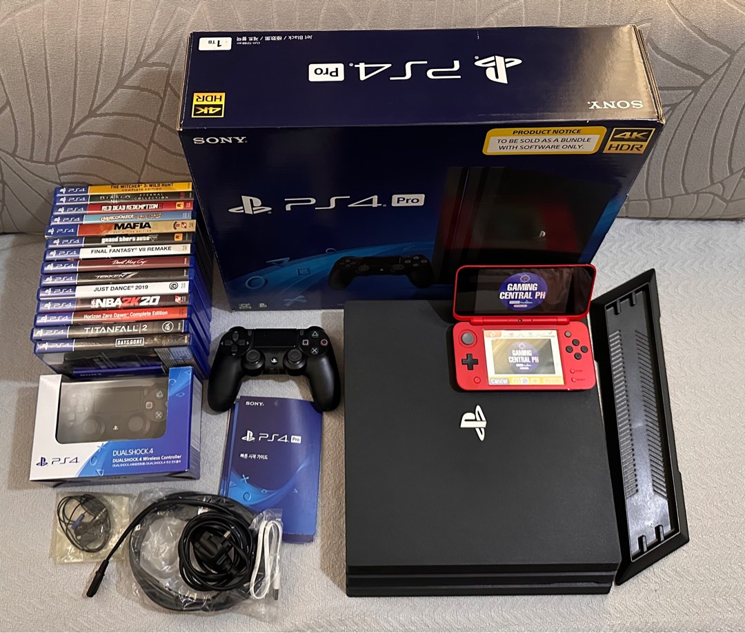 BUNDLE: PS4 Pro 1TB Latest Model with physical games, Video Gaming ...