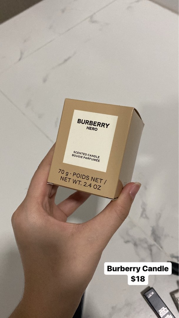 Burberry Hero Scented Candle, Furniture & Home Living, Home Fragrance ...