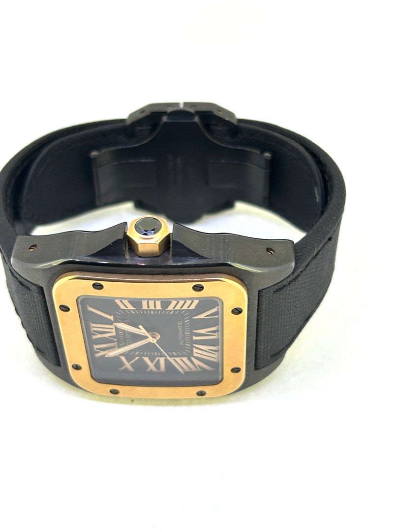 Cartier Santos 100 PVD Rose Gold/Steel W2020009, Luxury, Watches on ...