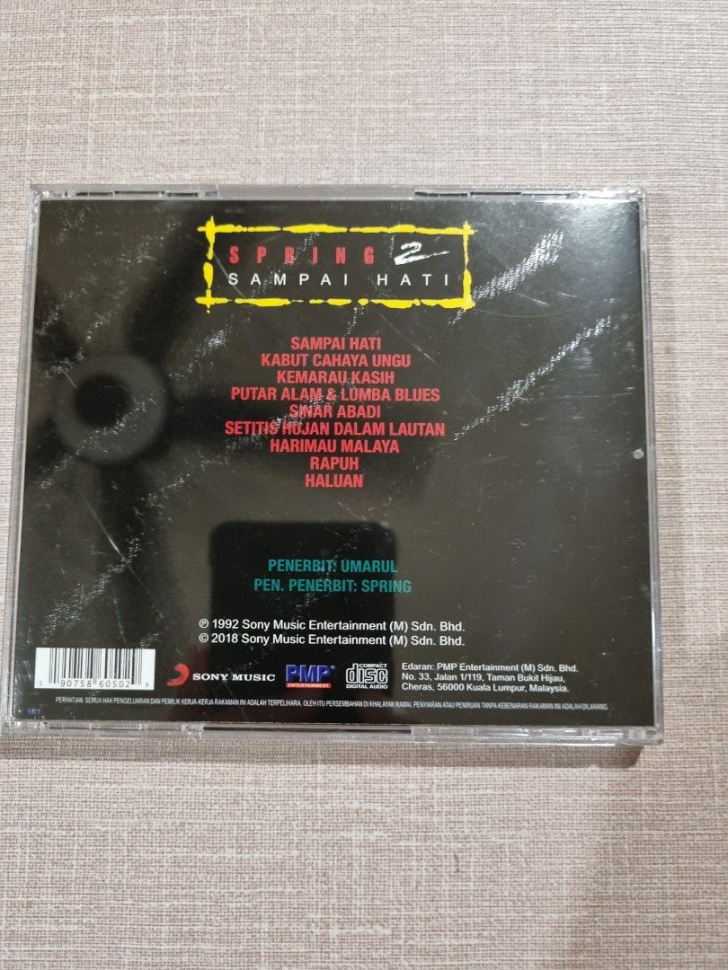 CD Spring Sampai Hati, Hobbies & Toys, Music & Media, CDs & DVDs on Carousell