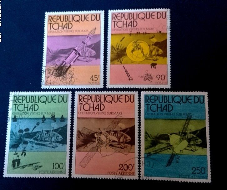 Chad 1976 - "Viking" Landing on Mars 5v. (used) COMPLETE SERIES ...