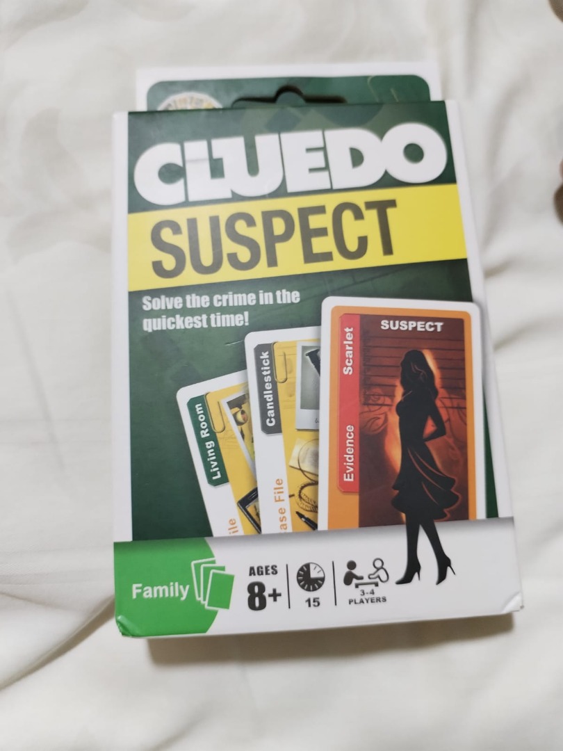 Cluedo Card Game, Hobbies & Toys, Toys & Games on Carousell