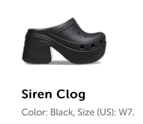 CROCS SIREN CLOGS, Women's Fashion, Footwear, Wedges on Carousell