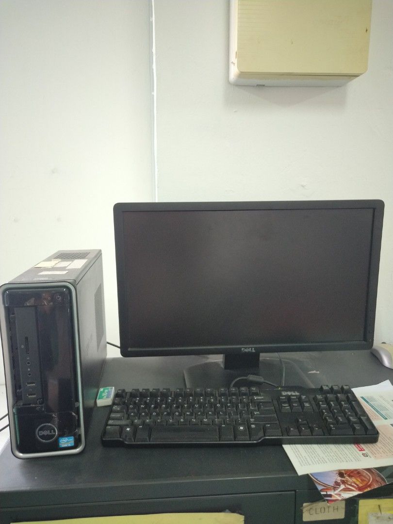 Dell PC + Keyboard + Monitor, Computers & Tech, Desktops on Carousell