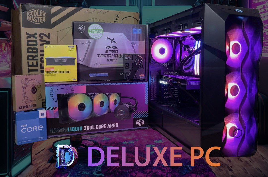 (Deluxe PC) INTEL I5 13400F x RTX 4060 32GB DDR5 MSI B760 On-site PC ...