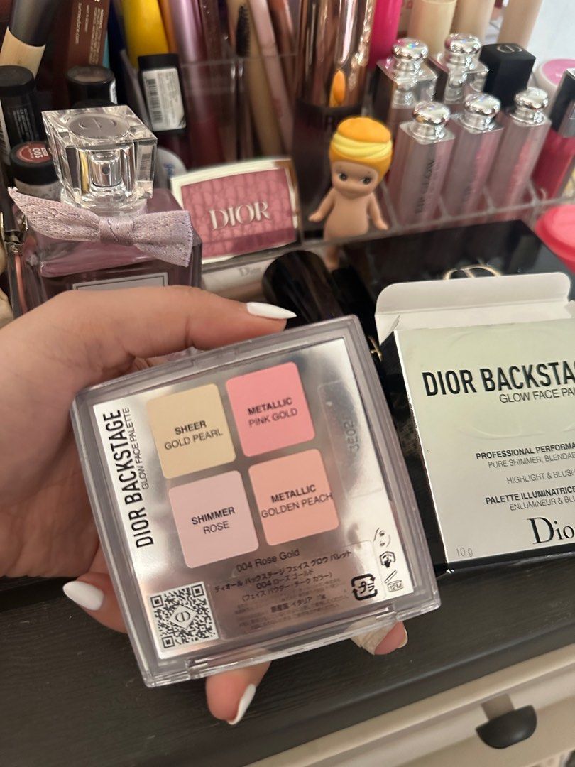 DIOR BACKSTAGE GLOW FACE PALETTE 004 ROSE GOLD, Beauty & Personal Care, Face, Makeup on Carousell