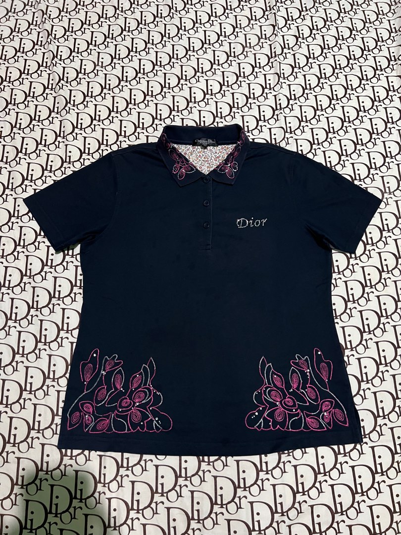 Dior Y2K Poloshirt, Luxury, Apparel on Carousell