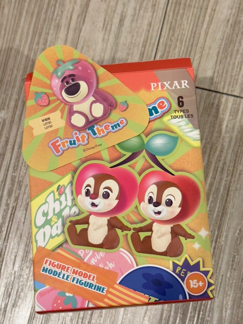 Miniso Disney 100th anniversary Fruit Theme Lotso / Chip&Dale, Hobbies ...