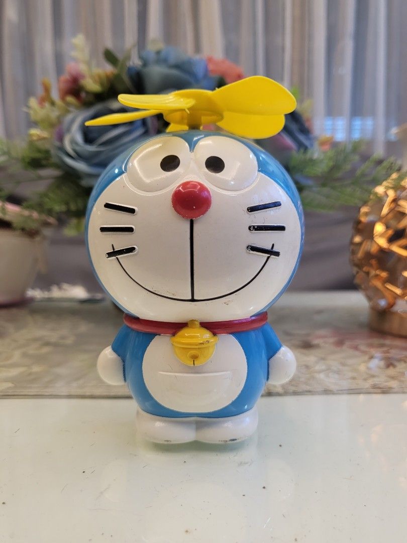 Doraemon Portable Fan/Display, Hobbies & Toys, Toys & Games on Carousell