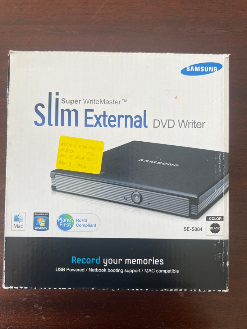DVD Writer Samsung Slim External Super Write Master, Computers & Tech ...