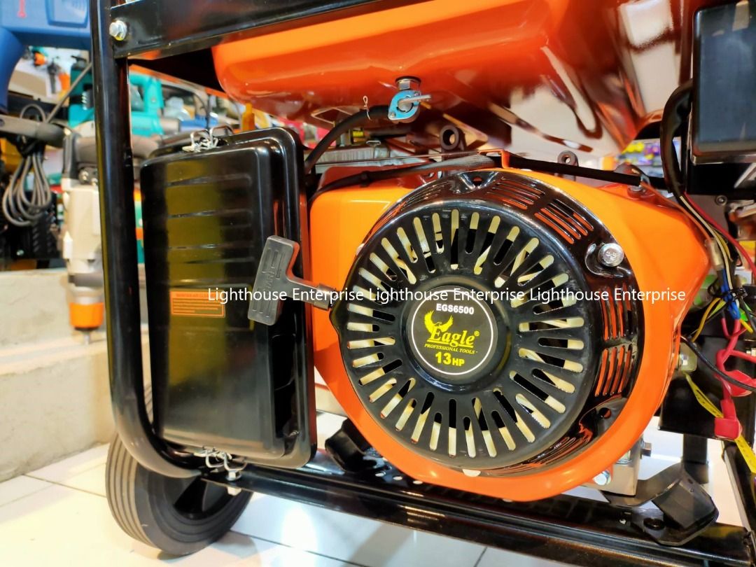 Eagle Open Type Key Start Gasoline Generator 5.5Kva (EGS6500 ...