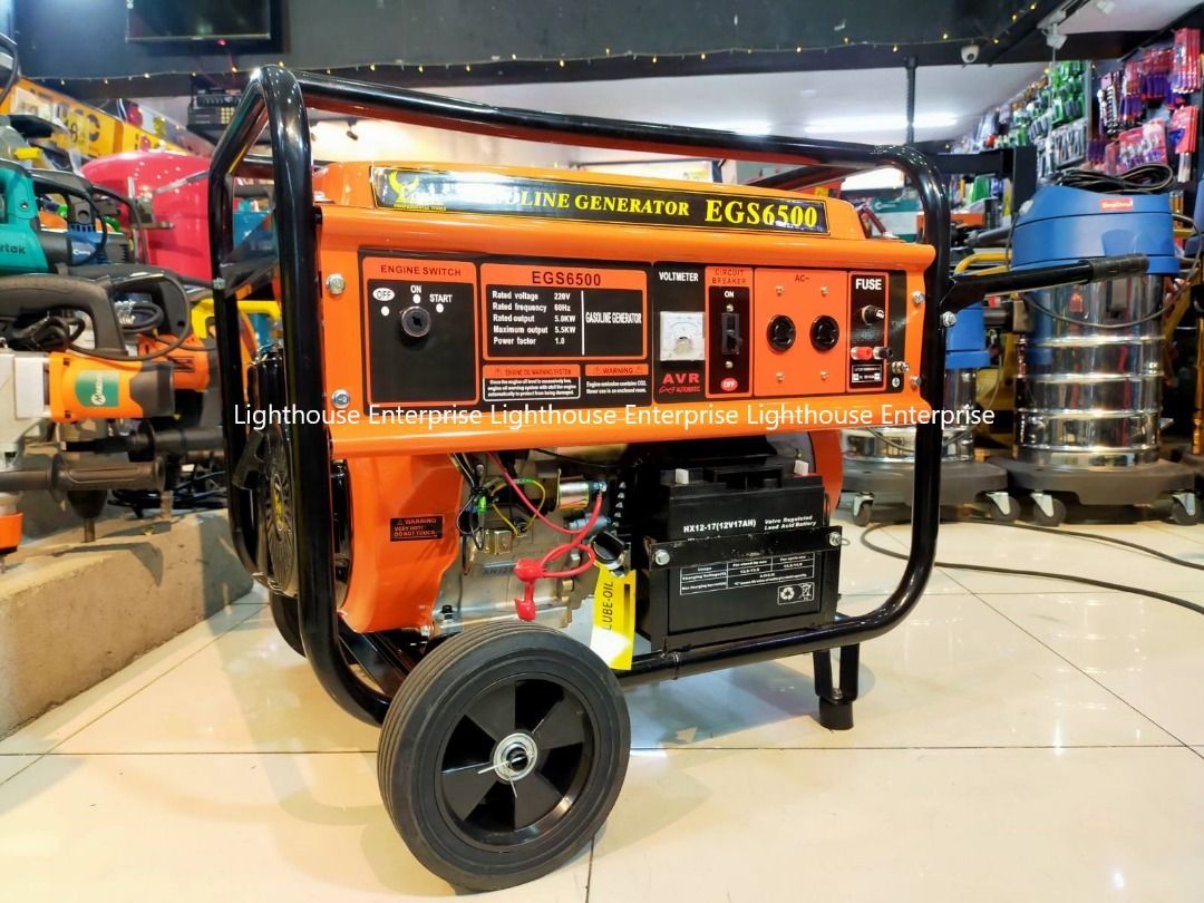 Eagle Open Type Key Start Gasoline Generator 5.5Kva (EGS6500 ...