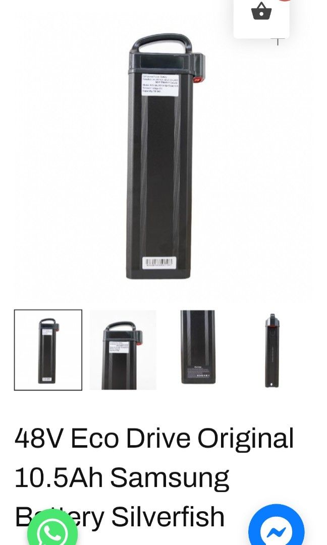 Eco drive v2 battery, Sports Equipment, PMDs, E-Scooters & E-Bikes, E ...