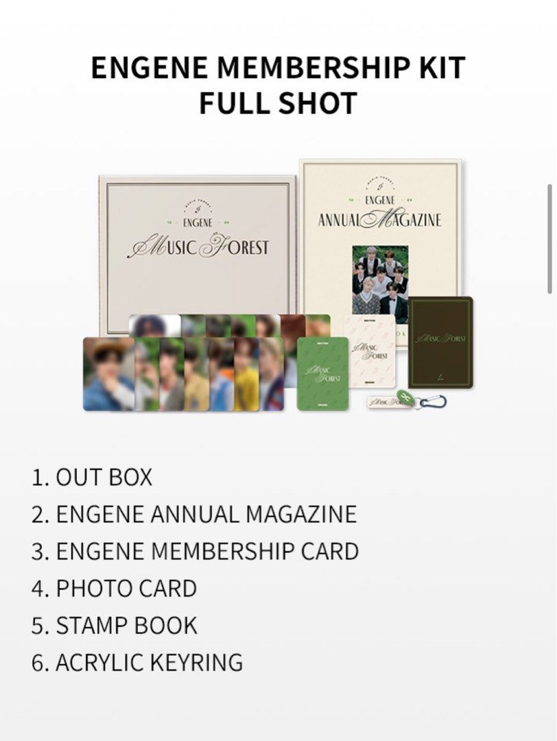 OFFICIAL Enhypen ENGENE Membership Weverse Kit 2024 Full Set, Hobbies & Toys, Memorabilia ...