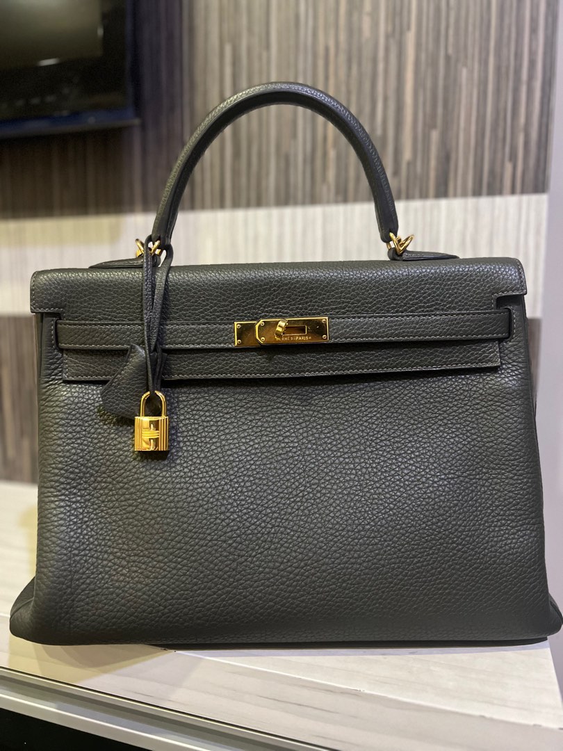 Hermes Kelly 35 in Togo Leather with Gold Hardware , Luxury, Bags ...