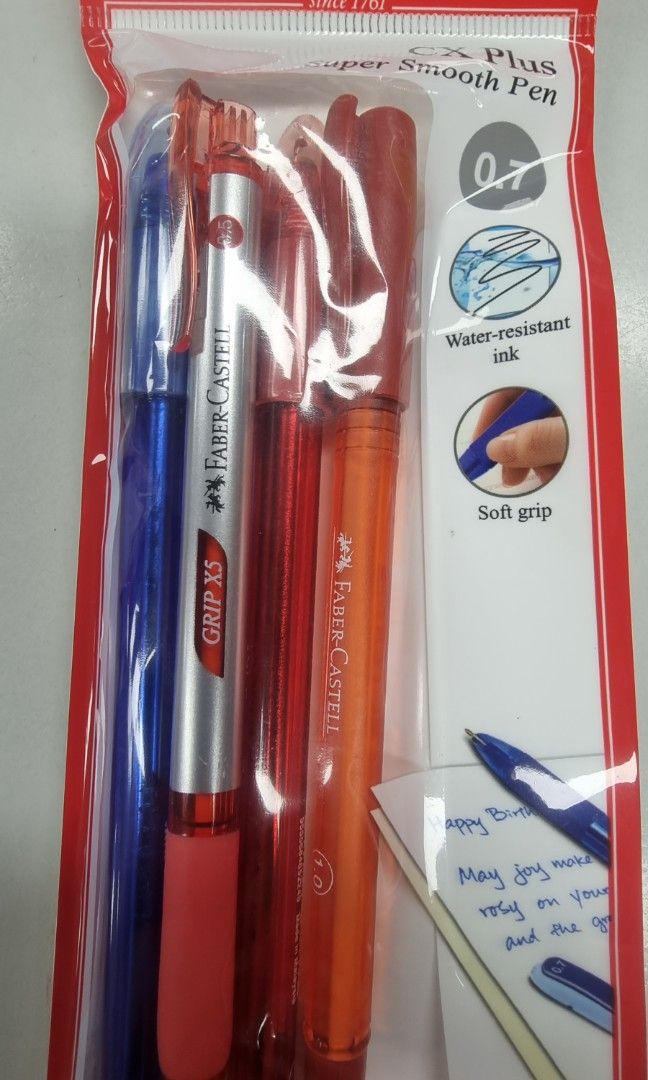 Faber Castell Red Pen Bundle, Hobbies & Toys, Stationery & Craft ...