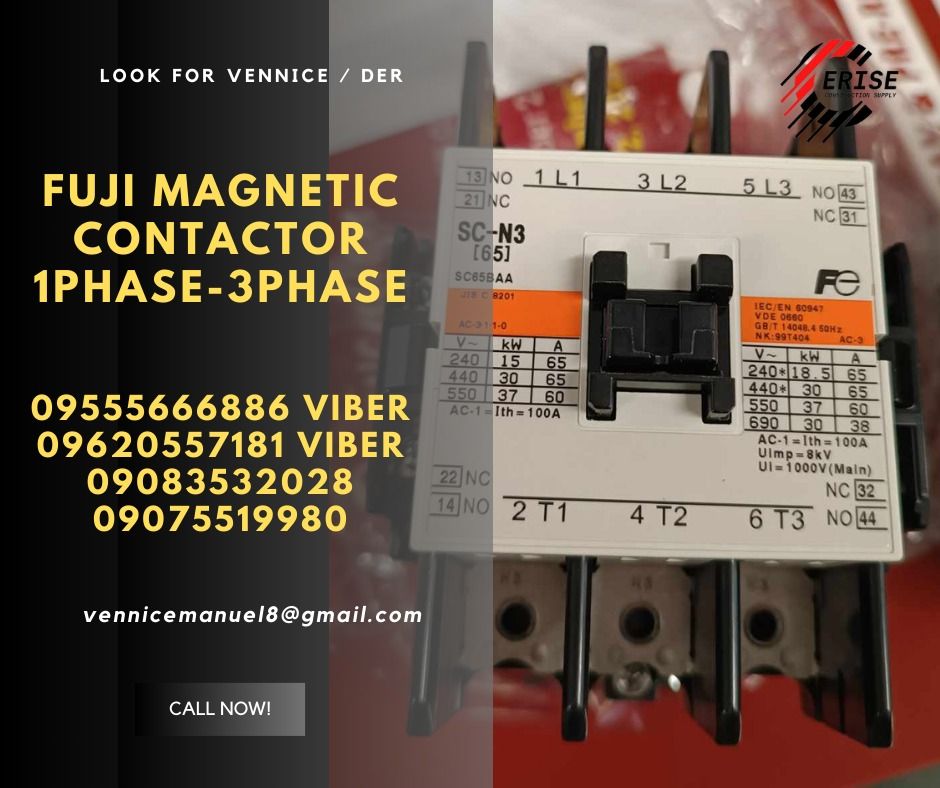FUJI Magnetic contactor 1phase, Commercial & Industrial, Construction ...
