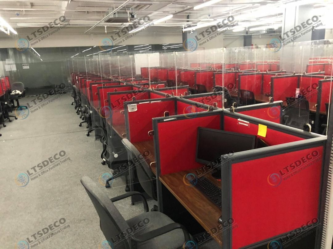 FULL FABRIC CUBICLES OFFICE PARTITION, Furniture & Home Living, Office ...