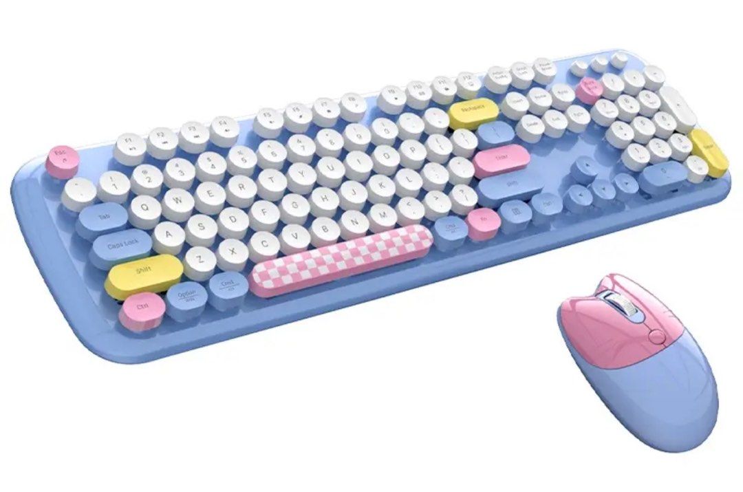 GEEZER ZERO 2.4GHZ WIRELESS KEYBOARD AND MOUSE COMBO SET - BLUE ...