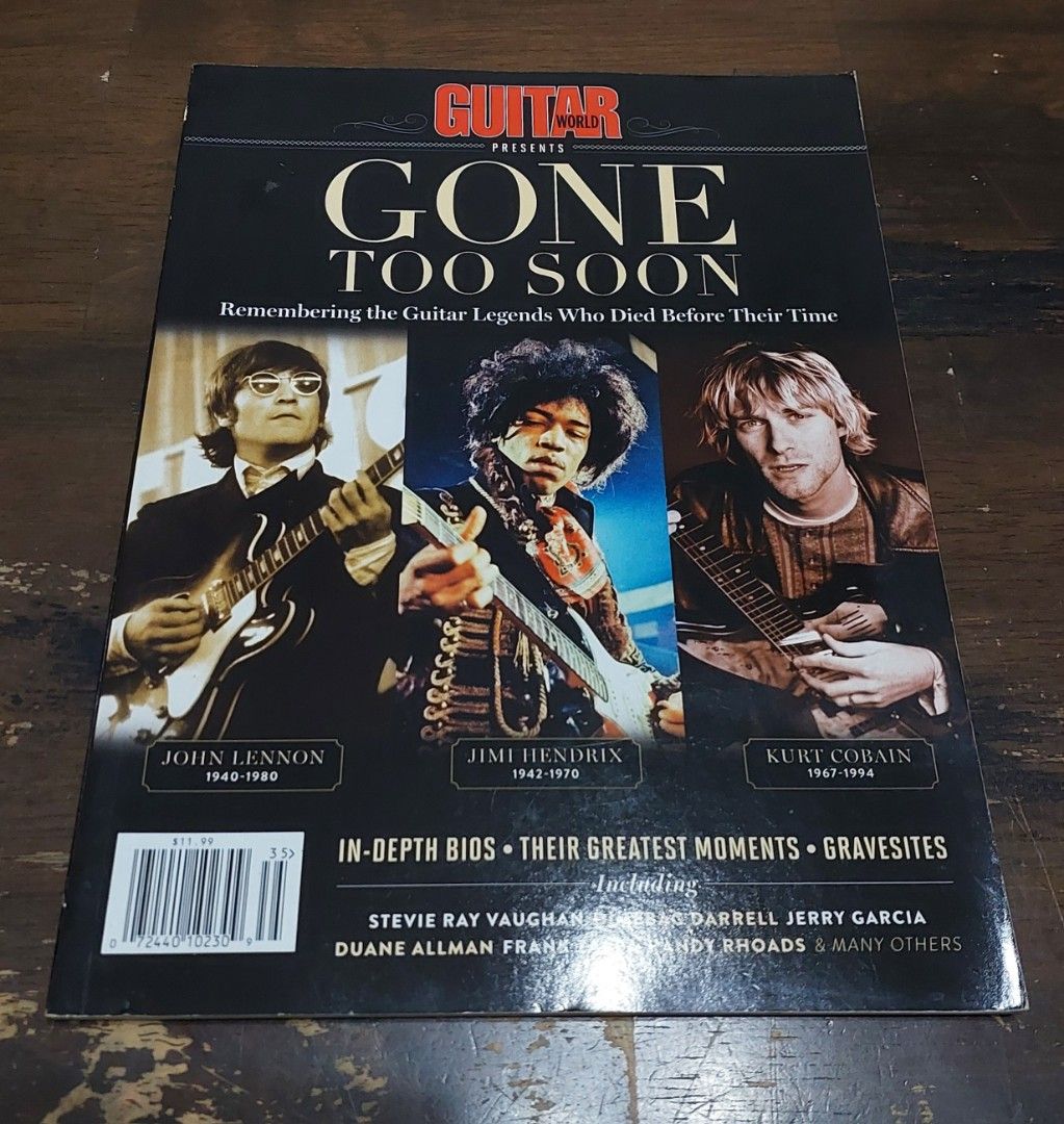 GUITAR WORLD (Gone Too Soon) Magazine Book, Hobbies & Toys, Books ...