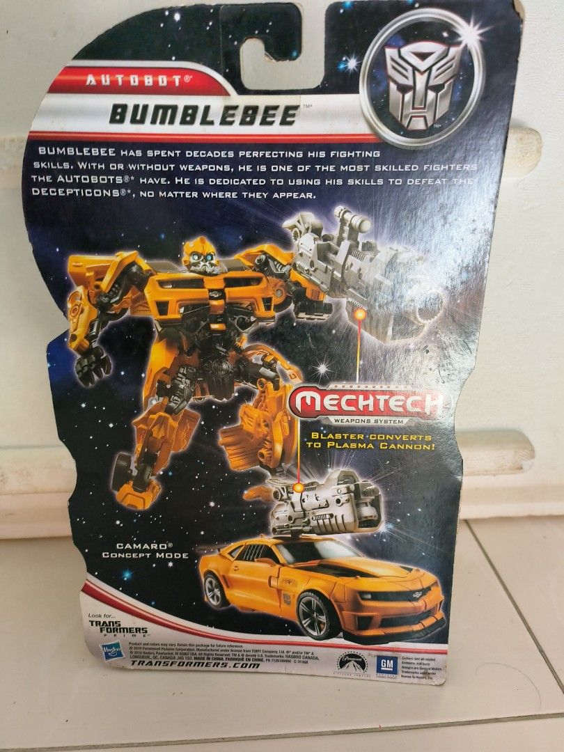 Hasbro Original Transformers Deluxe Class Bumblebee with Mechtech ...