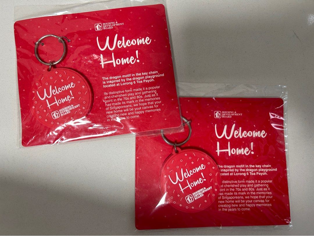 HDB Welcome Home! keychain, Hobbies & Toys, Memorabilia & Collectibles ...