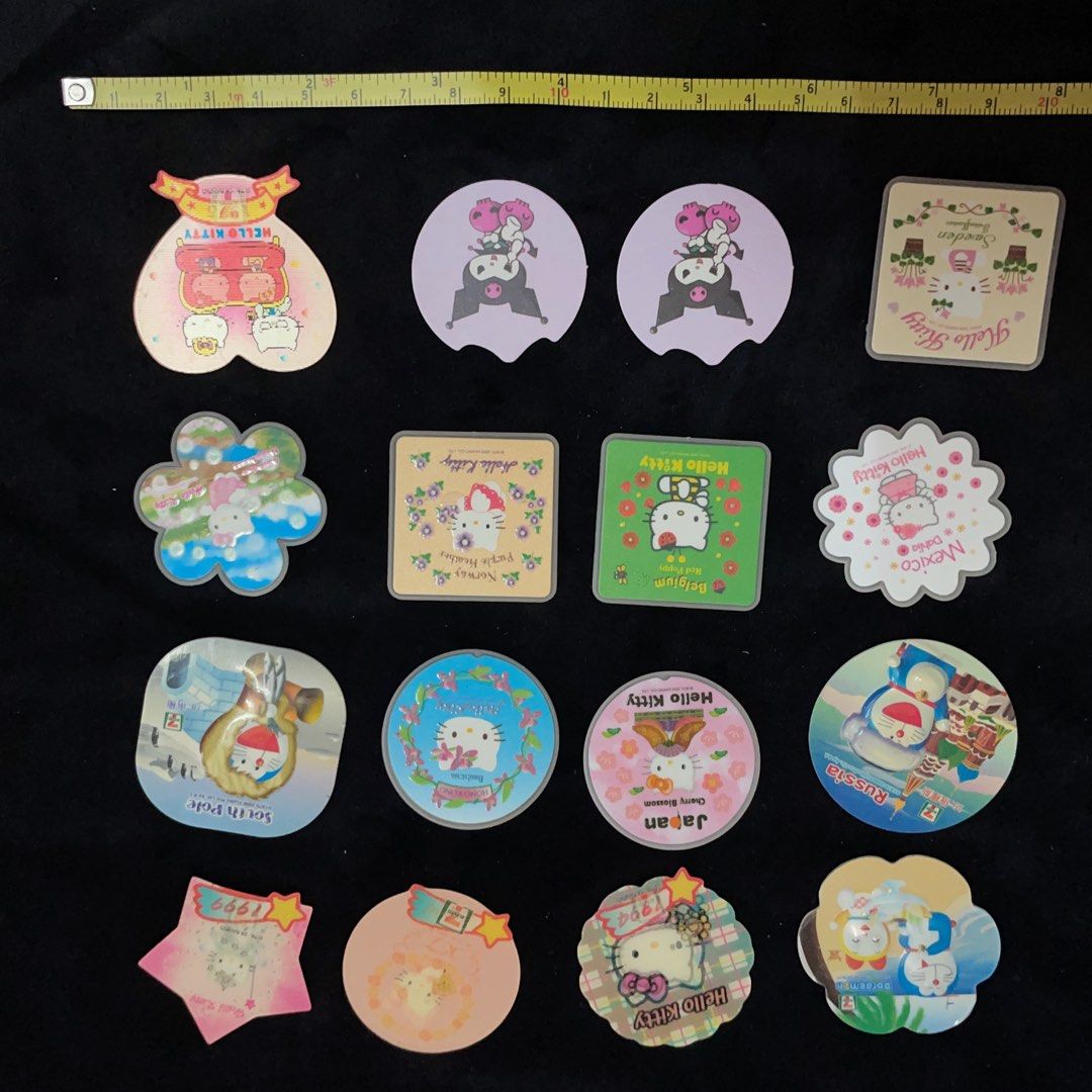 Hello Kitty別針及磁鐵飾品 庫洛米卡片 哆啦a夢等共16個 C804 興趣及遊戲 文具及工藝 文具及上學用品在旋轉拍賣