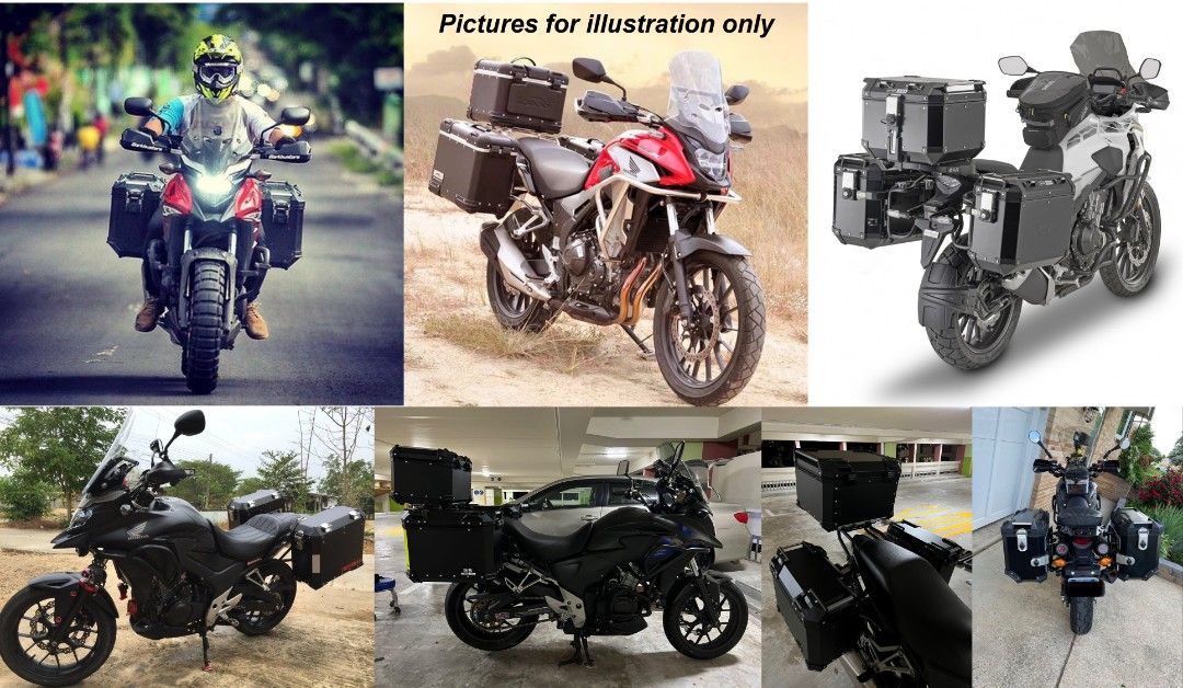 Honda CB400X CB190F top & side boxes, Motorcycles, Motorcycle ...