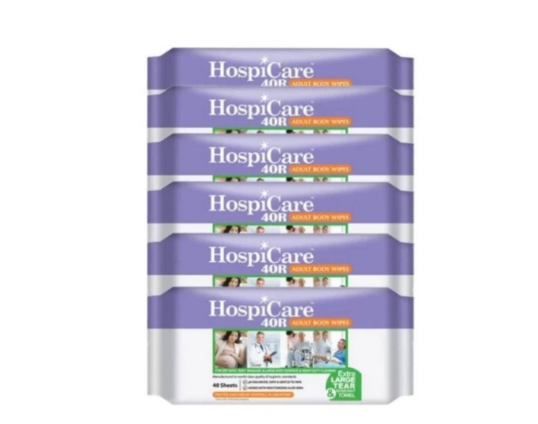 Hospicare 40R Adult Body Wipes, Beauty & Personal Care, Bath & Body ...