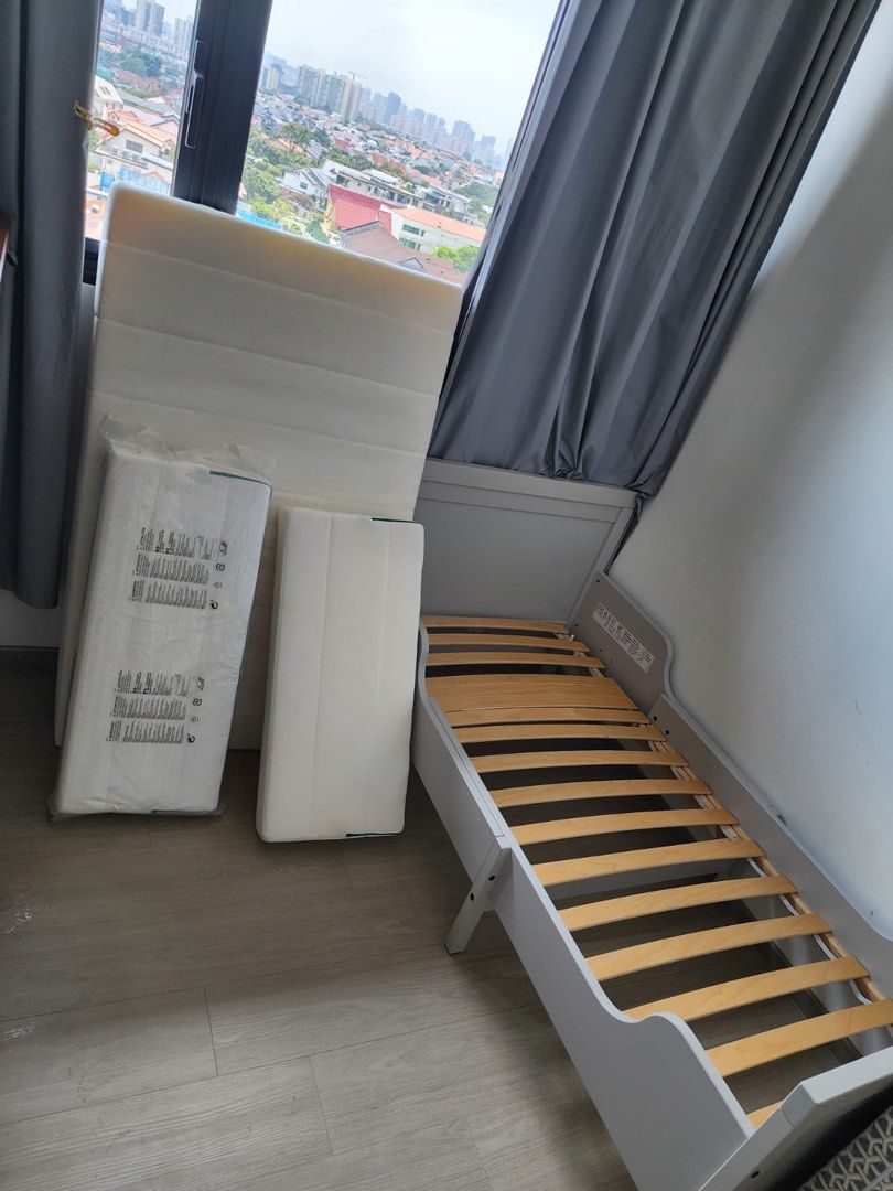 IKEA Sundvik ext bed frame plus mattress, Furniture & Home Living, Furniture, Bed Frames ...