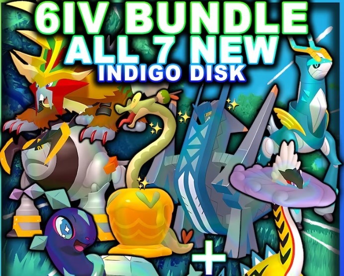 Indigo Disk Teal Mask paradox in Pokemon Scarlet Violet (Shiny/6IV/BR ...