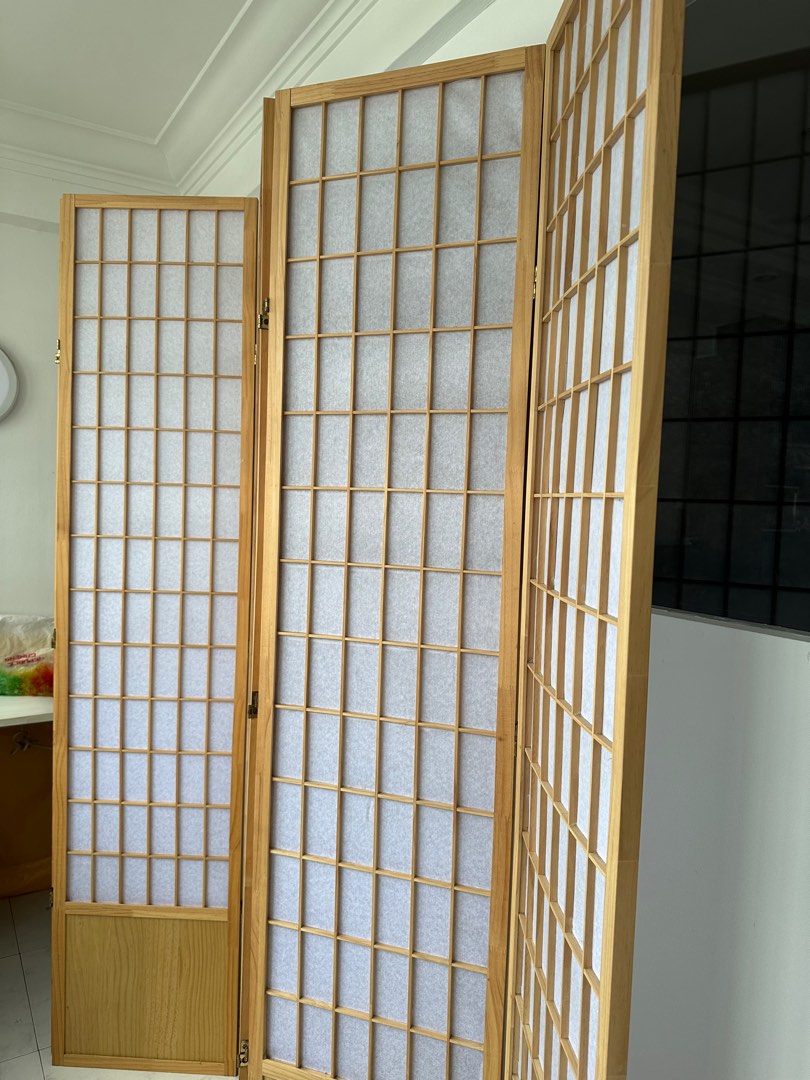 Japanese style room divider/partition, Furniture & Home Living ...