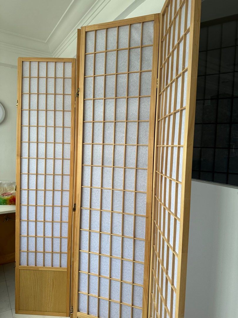 Japanese style room divider/partition, Furniture & Home Living ...