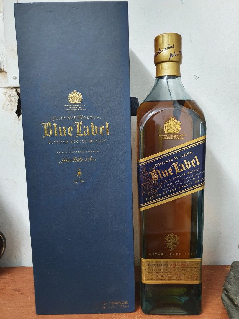 Johnnie Walker Blue Label 1000ml., Food & Drinks, Alcoholic Beverages ...