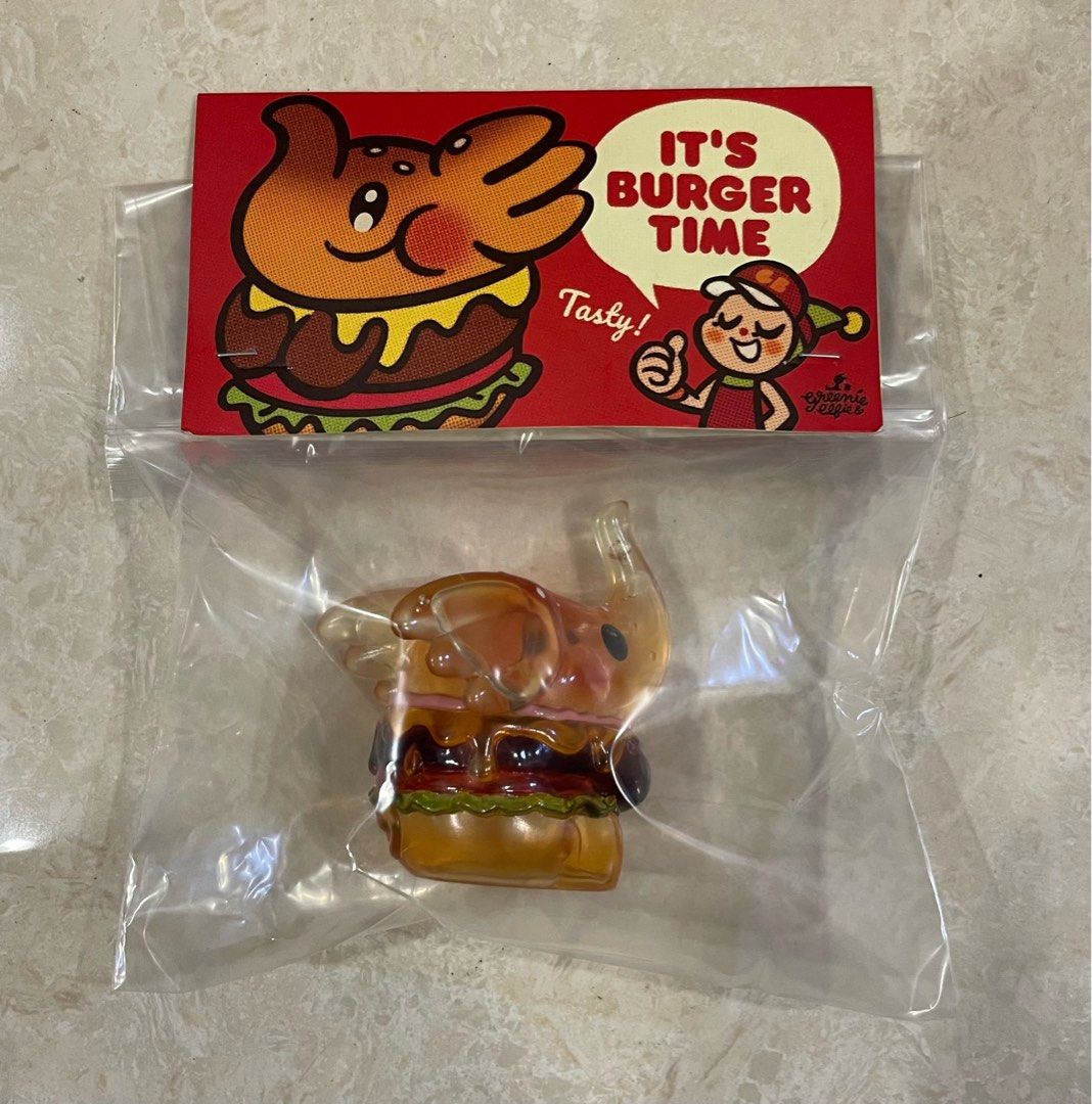 Jumbo ELFIE BURGER Clear By TOO Natthapong Greenie Elfie Sofubi Vinyl ...