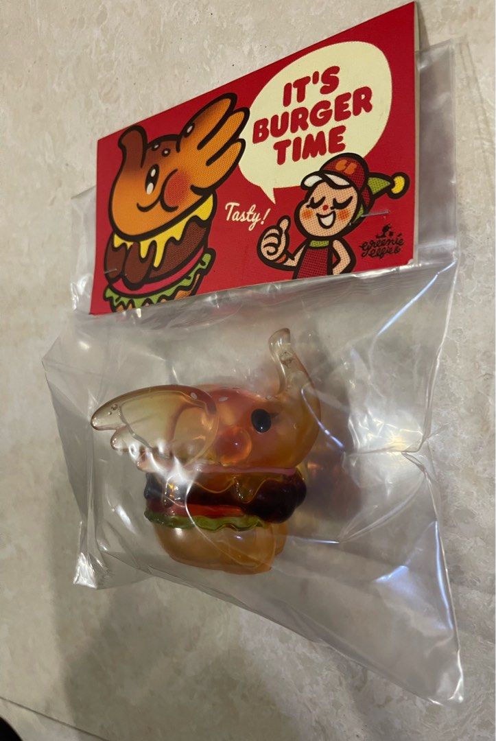 Jumbo ELFIE BURGER Clear By TOO Natthapong Greenie Elfie Sofubi Vinyl ...