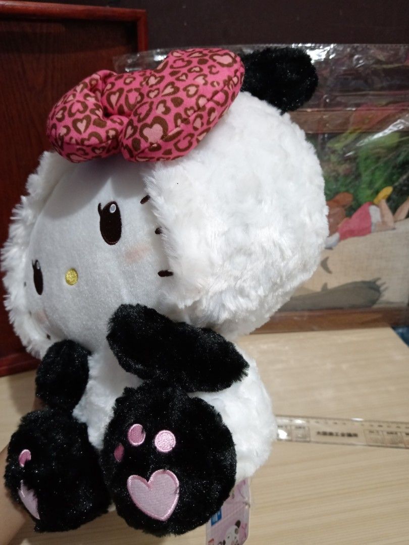 Jumbo Hk panda hello kitty panda Plush stuffed toy Japan collectible Sanrio furyu, Hobbies ...