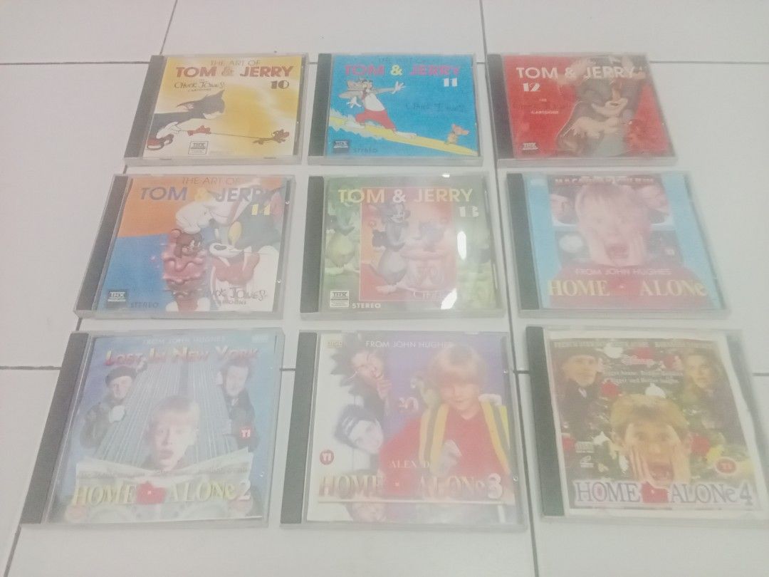 Kaset VCD film Tom& Jerry/home alone, Musik & Media, CD, DVD & Lainnya di Carousell