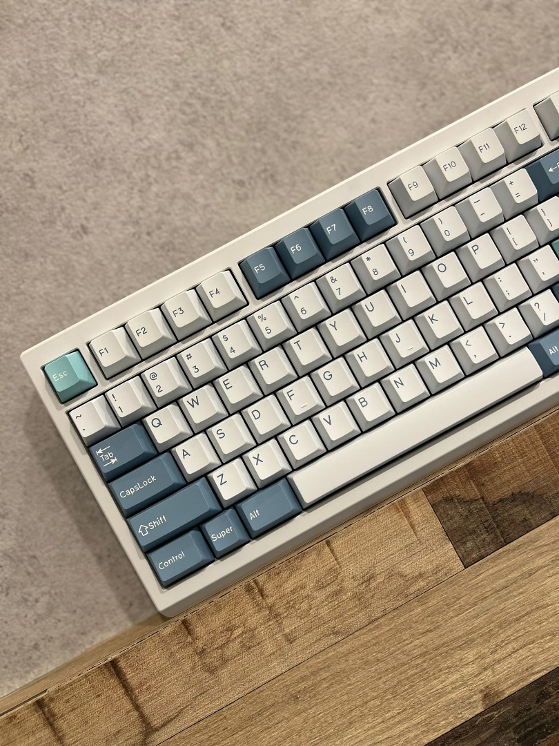 KBDFans Odin75 E-White with PVD Mirror Alu weight [75% Premium Custom ...