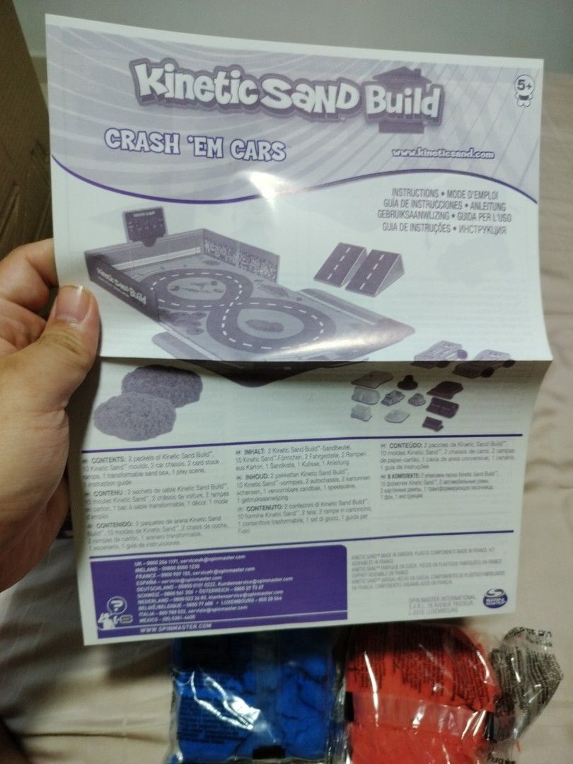 Kinetic Sand Build Crash em Cars, Hobbies & Toys, Toys & Games on Carousell