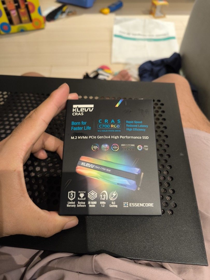 Klevv cras c700 RGB 960 gigs m.2 nvme ssd, Computers & Tech, Parts ...