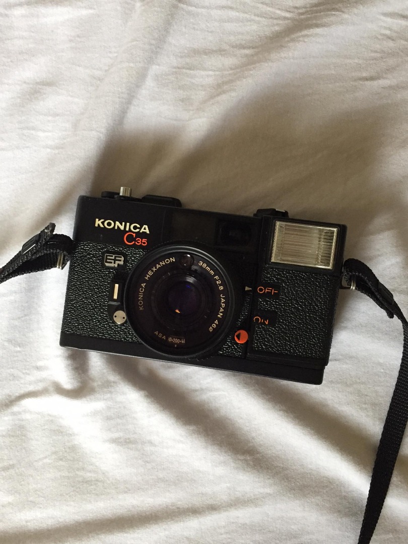 Konica C35 EF 35mm Film Camera, Photography, Cameras on Carousell