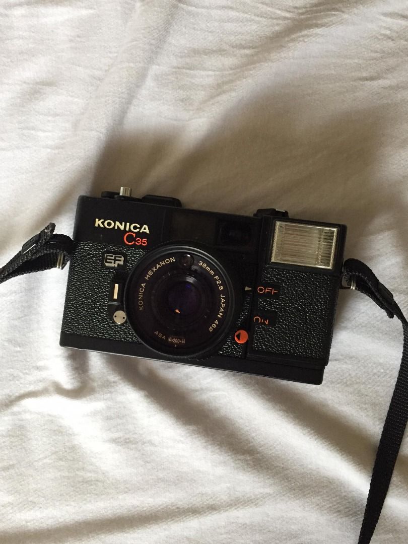 Konica C35 EF 35mm Film Camera, Photography, Cameras on Carousell