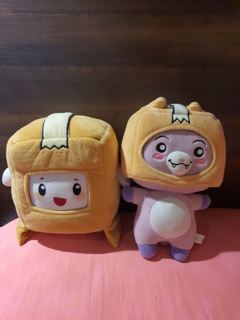 Lankybox boxy and foxy plush, Hobbies & Toys, Toys & Games on Carousell