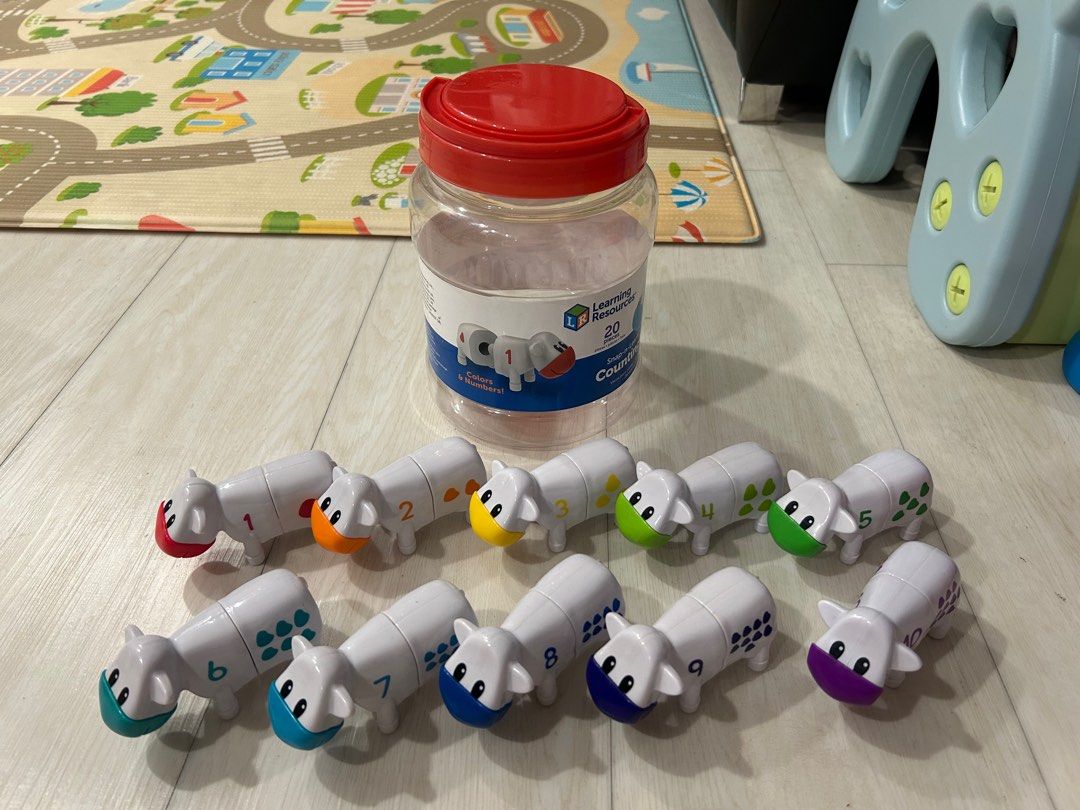 Learning Resources Snap N Learn Counting Cow to teach fine motor skills ...