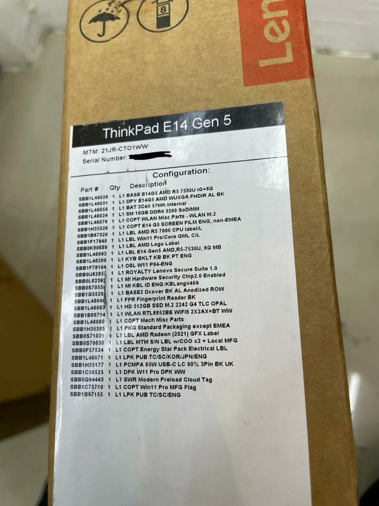 Lenovo ThinkPad E14 gen 5, Computers & Tech, Laptops & Notebooks on ...